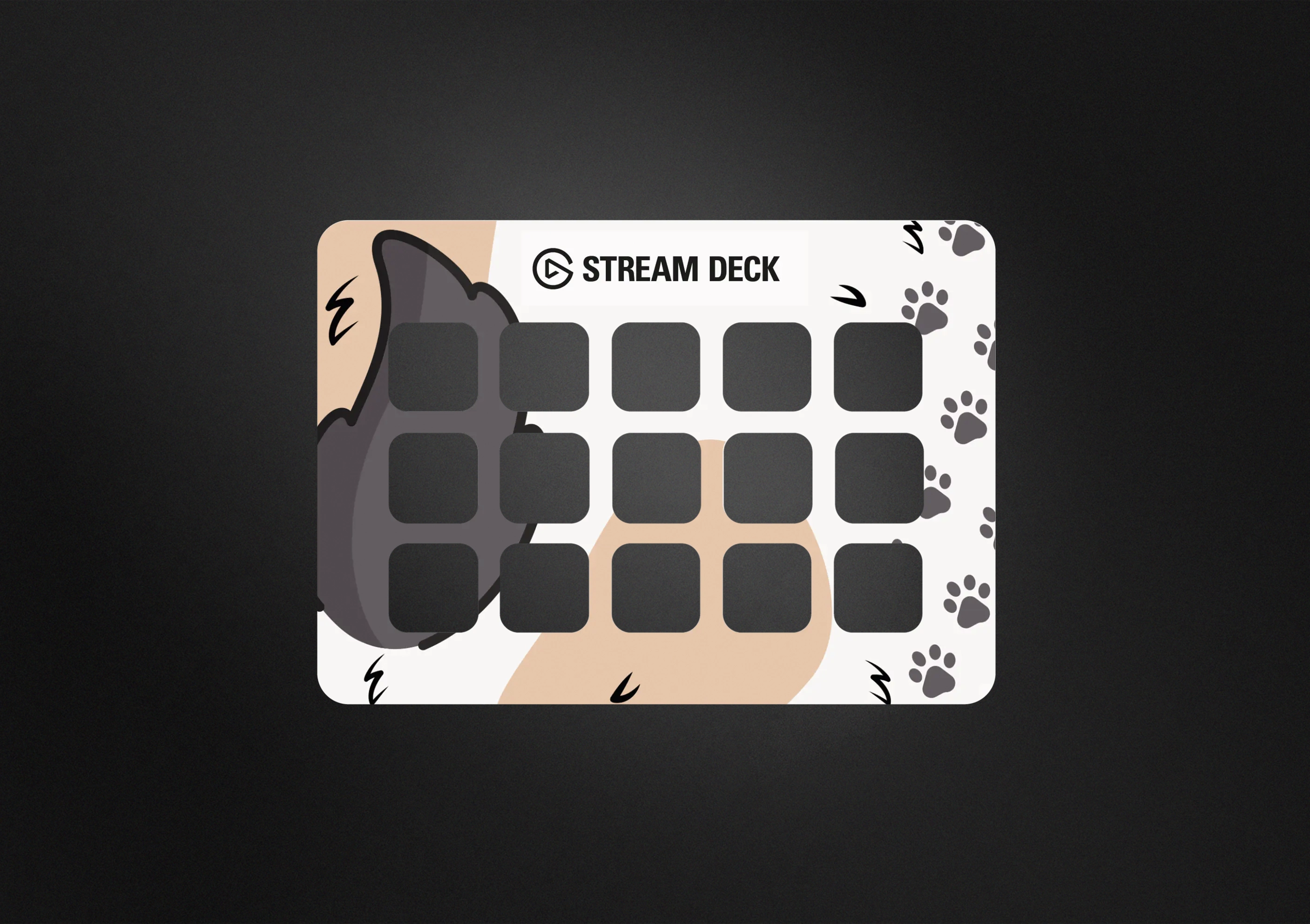 Stream Deck Cinnamon Faceplate | Elgato Stream Deck Cinnamon Faceplate | Elgato